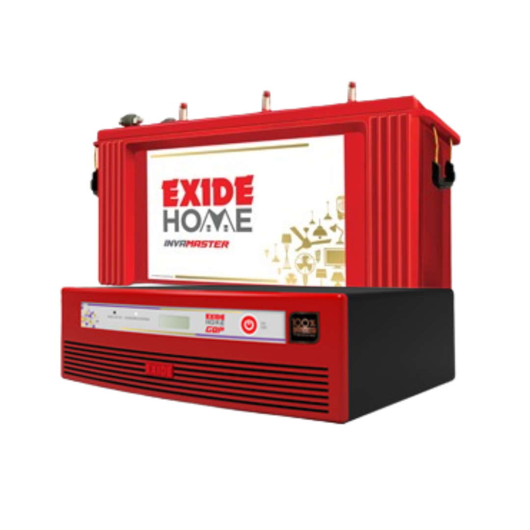 Exide GQP 1125VA 12Volt Inverter with Exide IMST1500 150Ah Battery Com ...